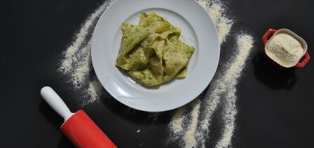 Rezept Mandilli de Sea: Frische Pasta mit Pesto fresco