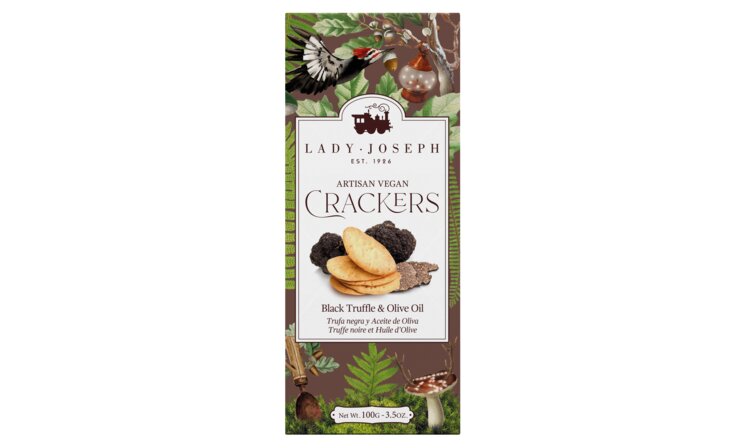 Cracker mit Schwarzem Trüffel und Olivenöl, vegan, Lady Joseph - Viani